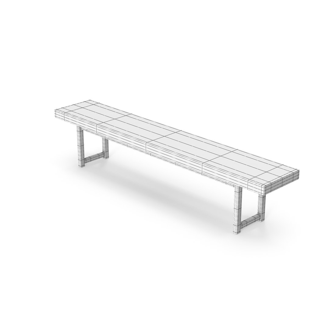 Wooden Bench 3D model - TurboSquid 2174087