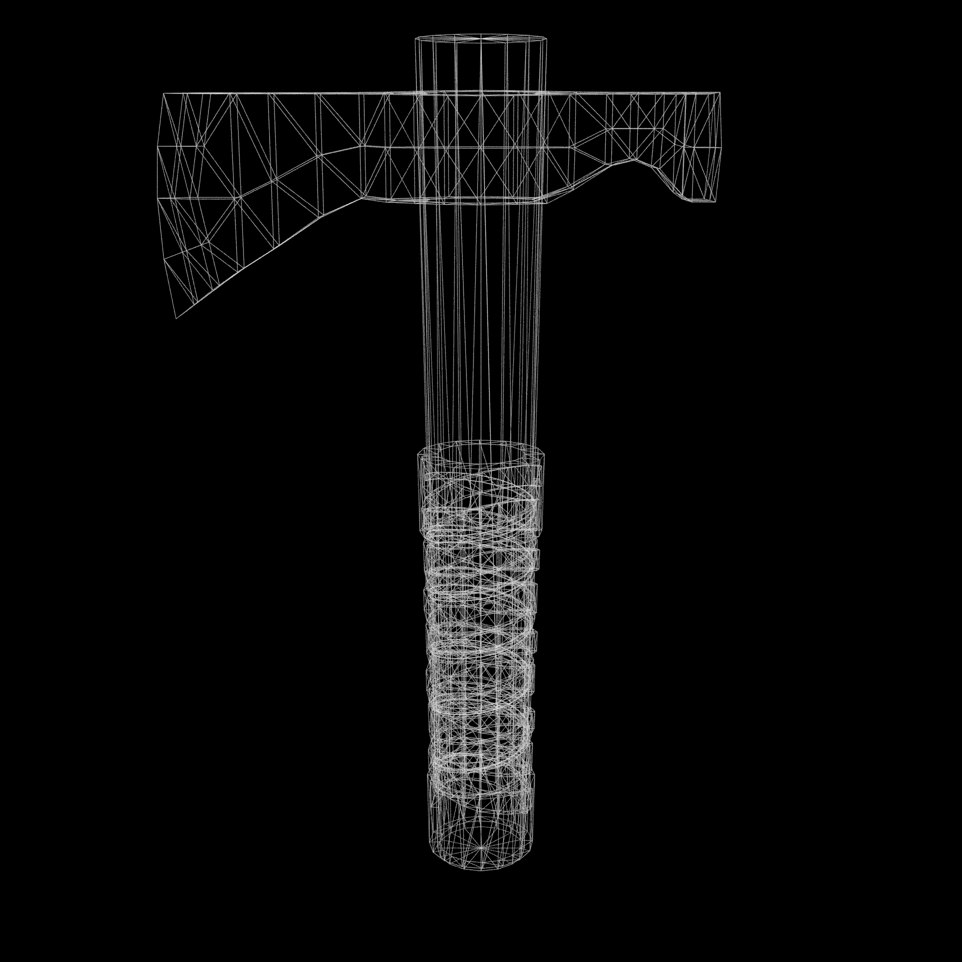 3d cartoon style axe