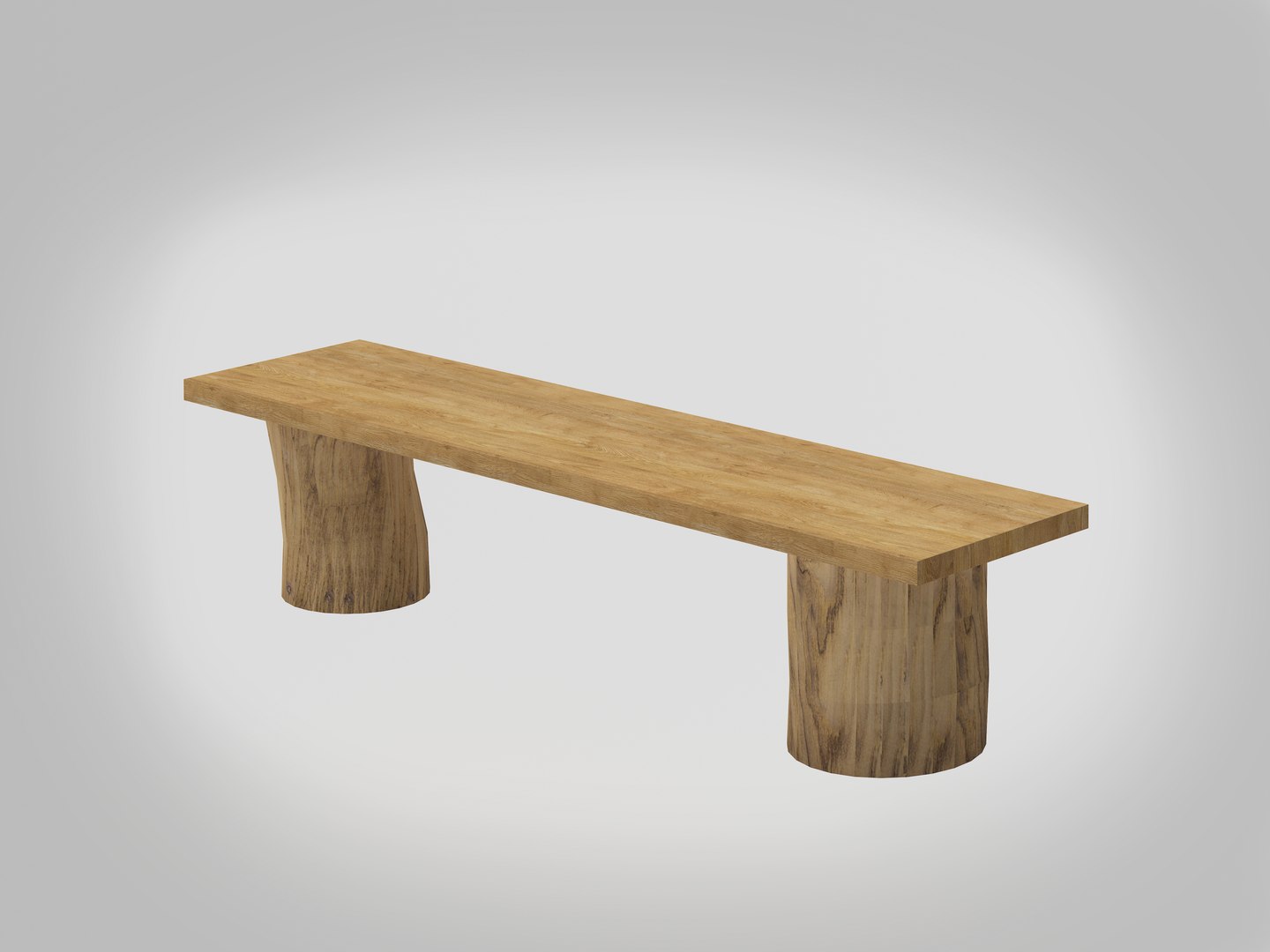 Rustic Log Bench 3D Model - TurboSquid 2277200