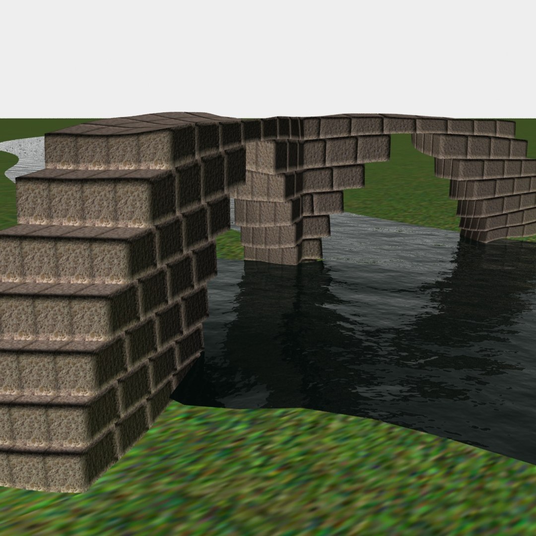 3D stone bridge model - TurboSquid 1330408