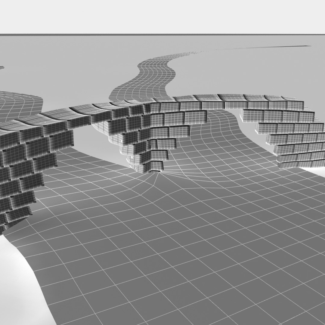 3D stone bridge model - TurboSquid 1330408