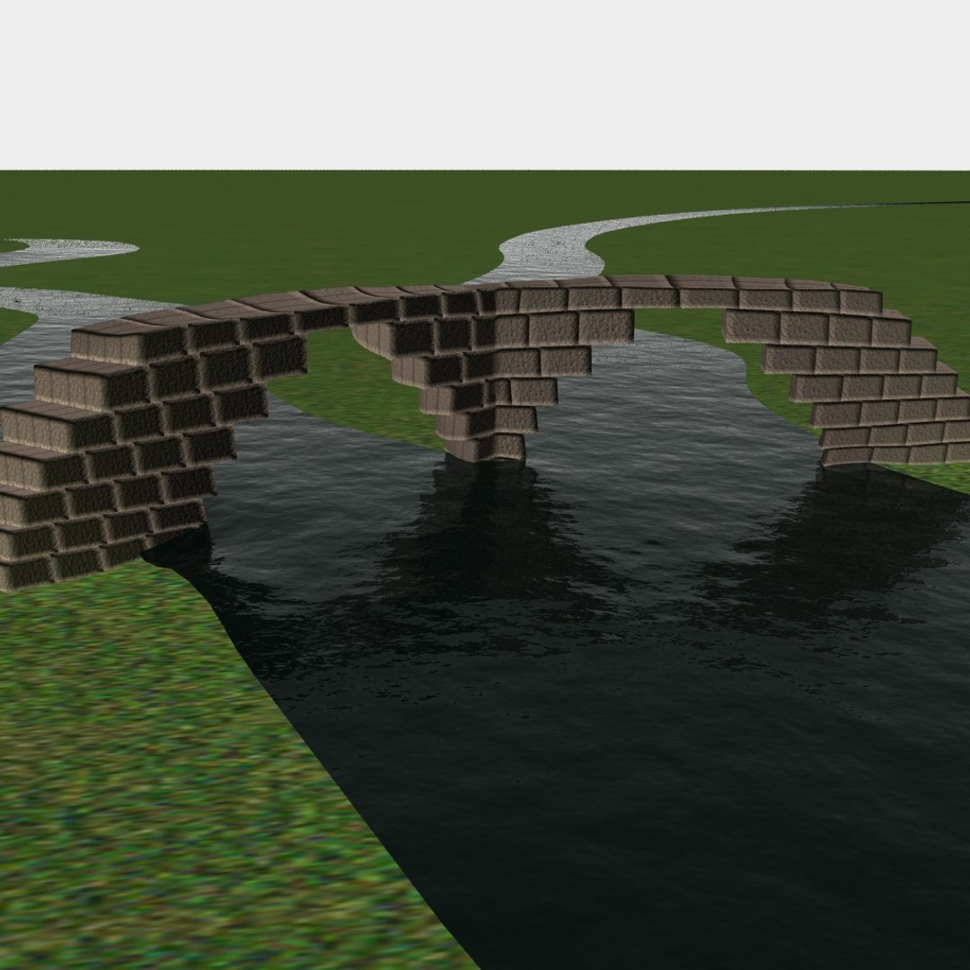 3D stone bridge model - TurboSquid 1330408