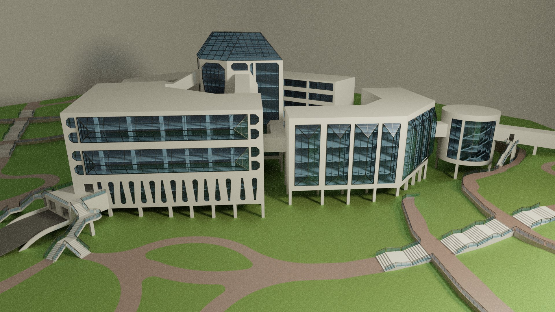 3D Science Center Building Model - TurboSquid 1156498