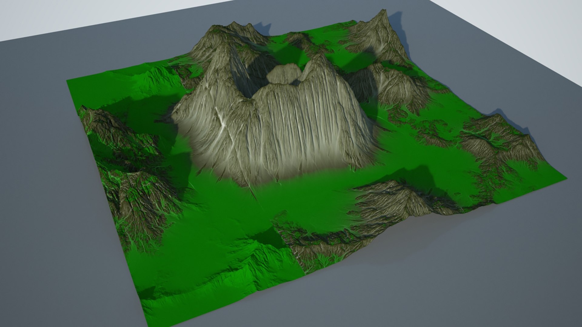 3D Mountain Terrain - TurboSquid 2161760