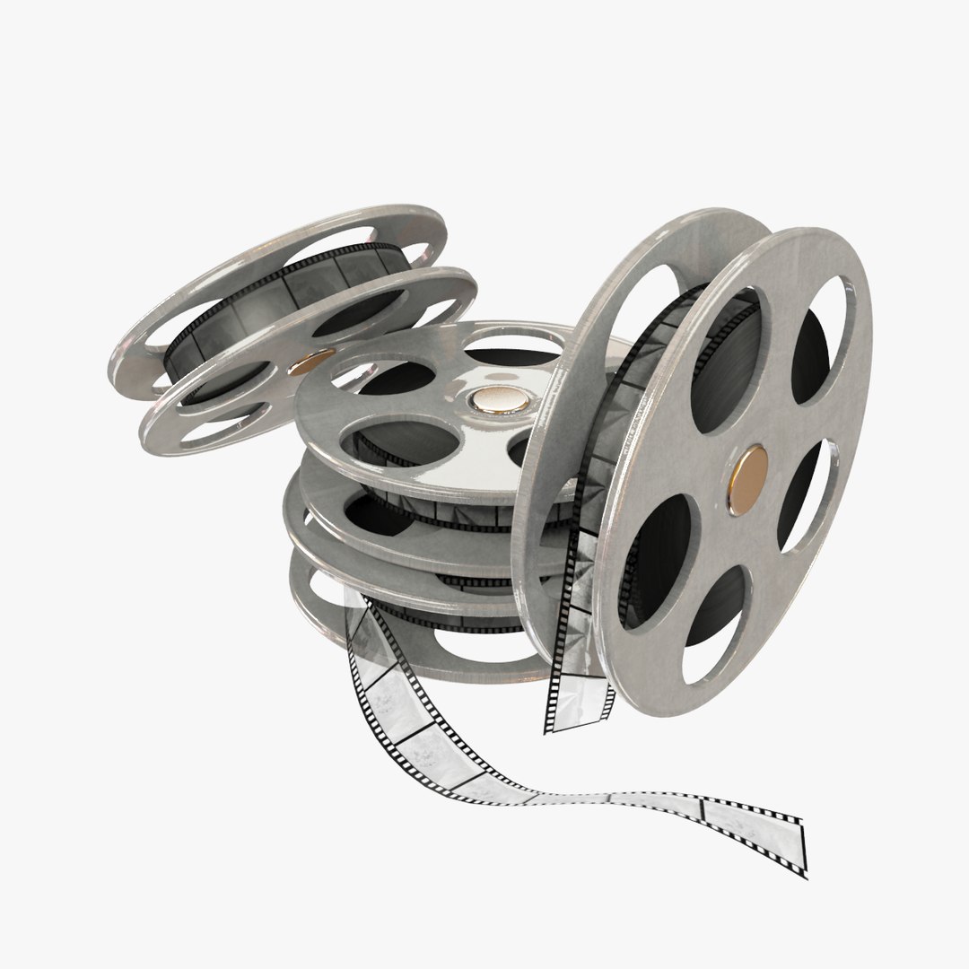 3D movie reels model - TurboSquid 1219674