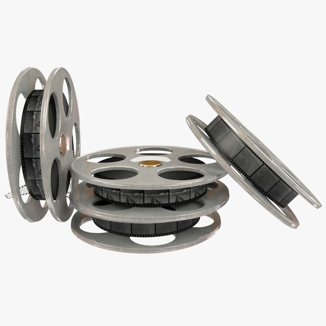 3D movie reels model - TurboSquid 1219674