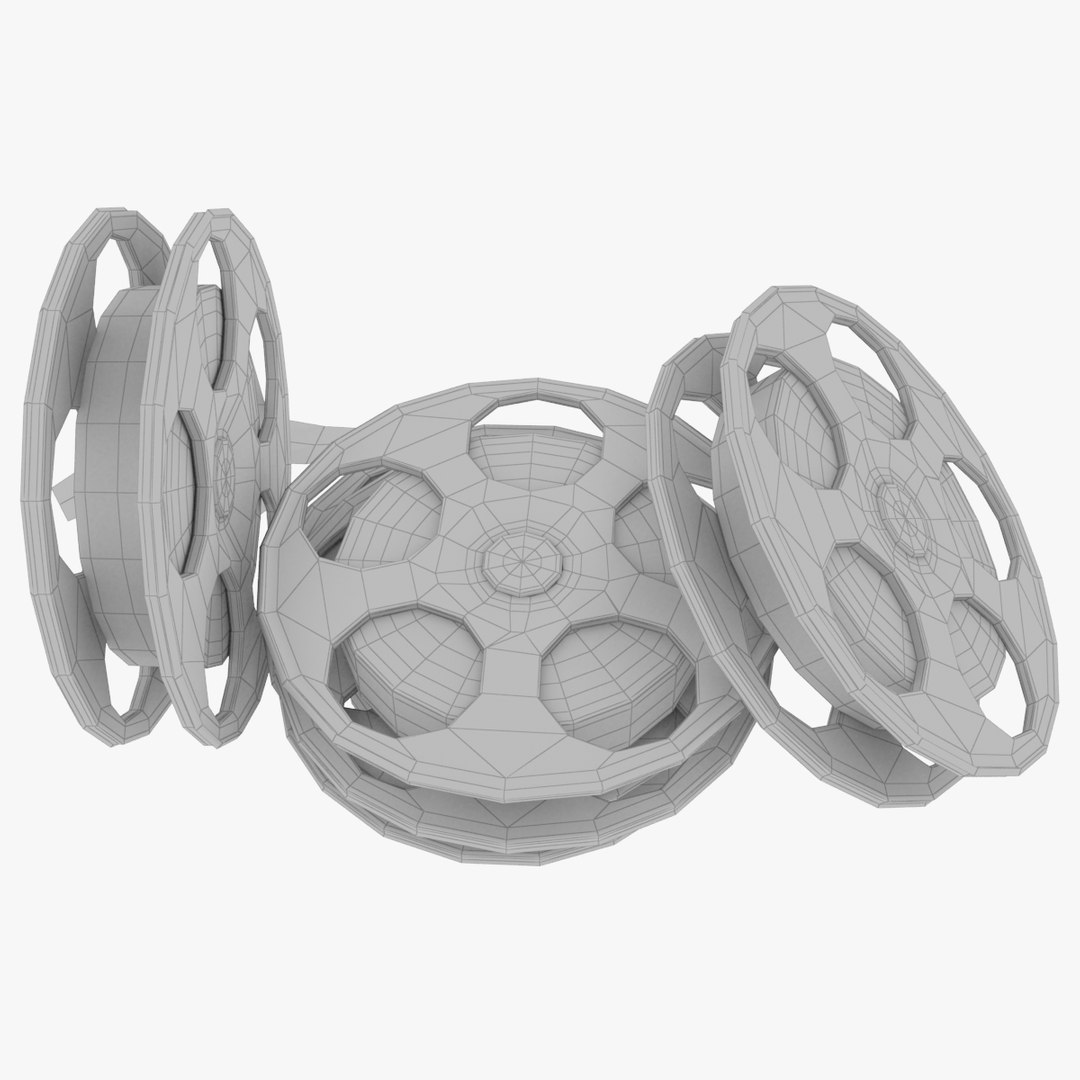 3D movie reels model - TurboSquid 1219674