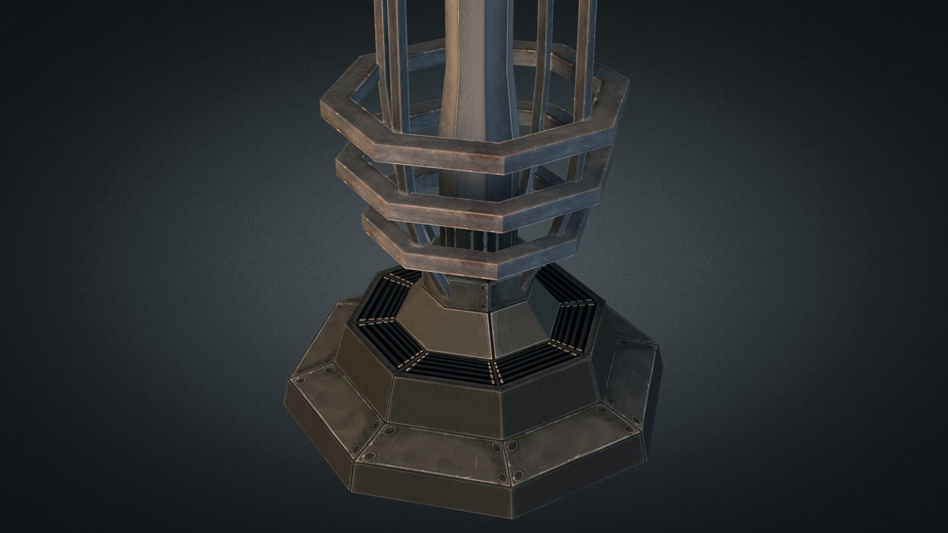 Tesla Coil Tower 3d Model