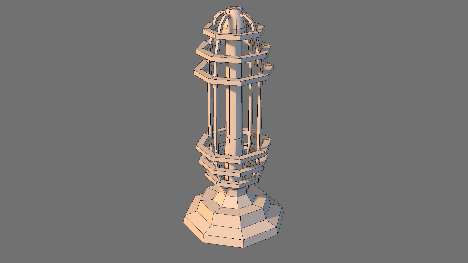 Tesla Coil Tower 3d Model