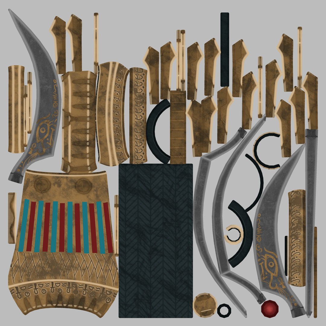 Anubis Weapon Collection 3D Model - TurboSquid 2413606