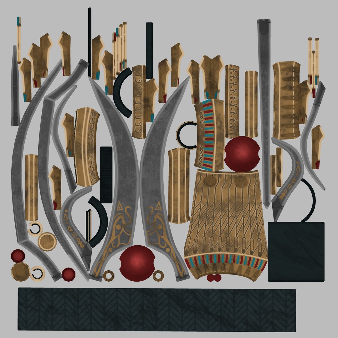 Anubis Weapon Collection 3D Model - TurboSquid 2413606