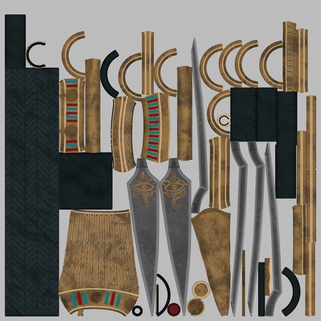 Anubis Weapon Collection 3D Model - TurboSquid 2413606