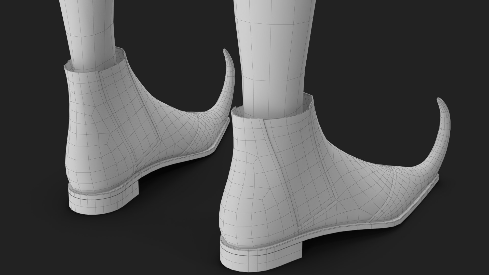 3D Witch Boots With Stockings - TurboSquid 2121819