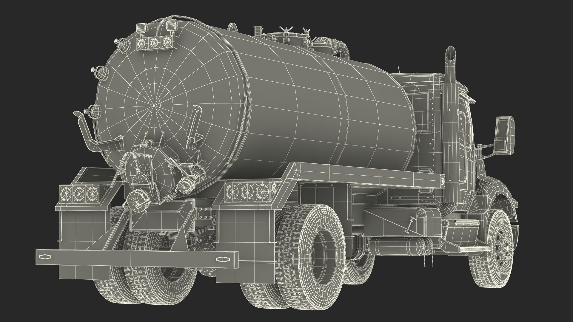 Violet Vacuum Truck 3D model - TurboSquid 2065271