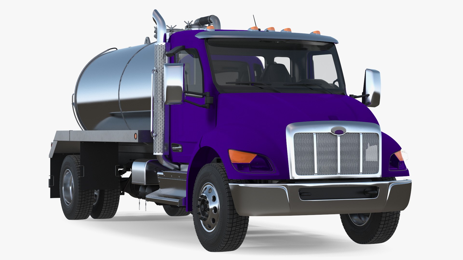 Violet Vacuum Truck 3D Model - TurboSquid 2065271