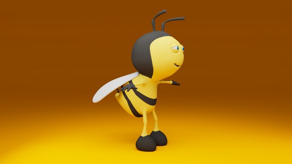 modelo 3d Abeja de dibujos animados estilizada digna de mención modelo 3d - TurboSquid 2205677