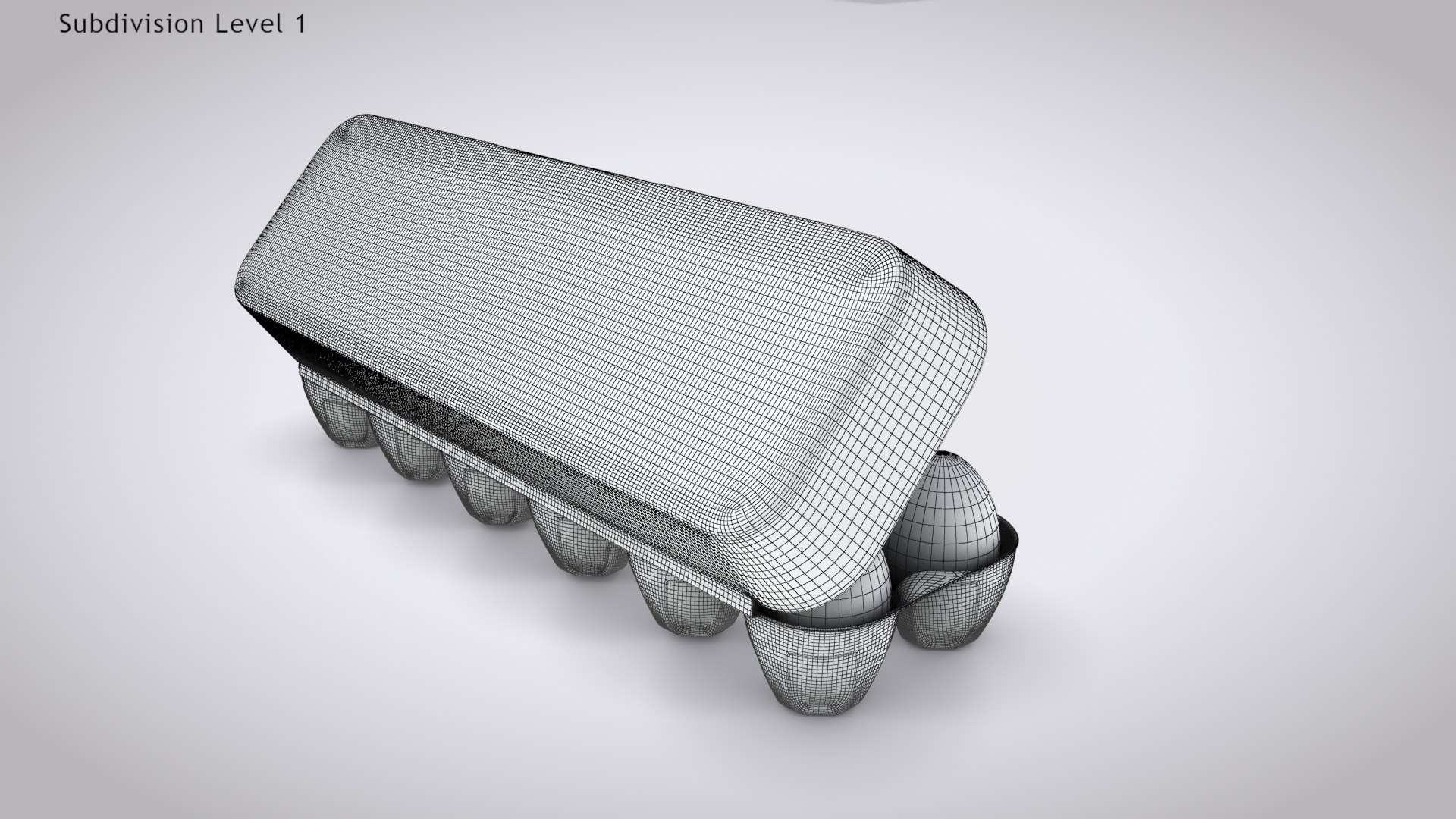 3D egg carton box model - TurboSquid 1713375
