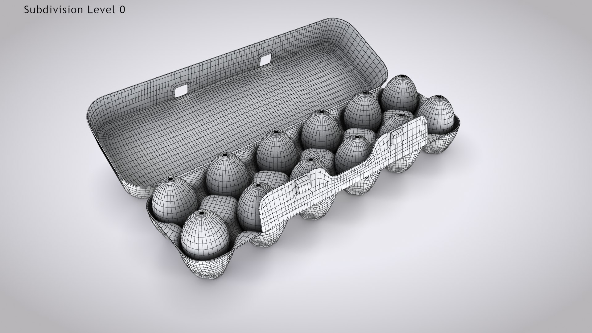 3D egg carton box model - TurboSquid 1713375