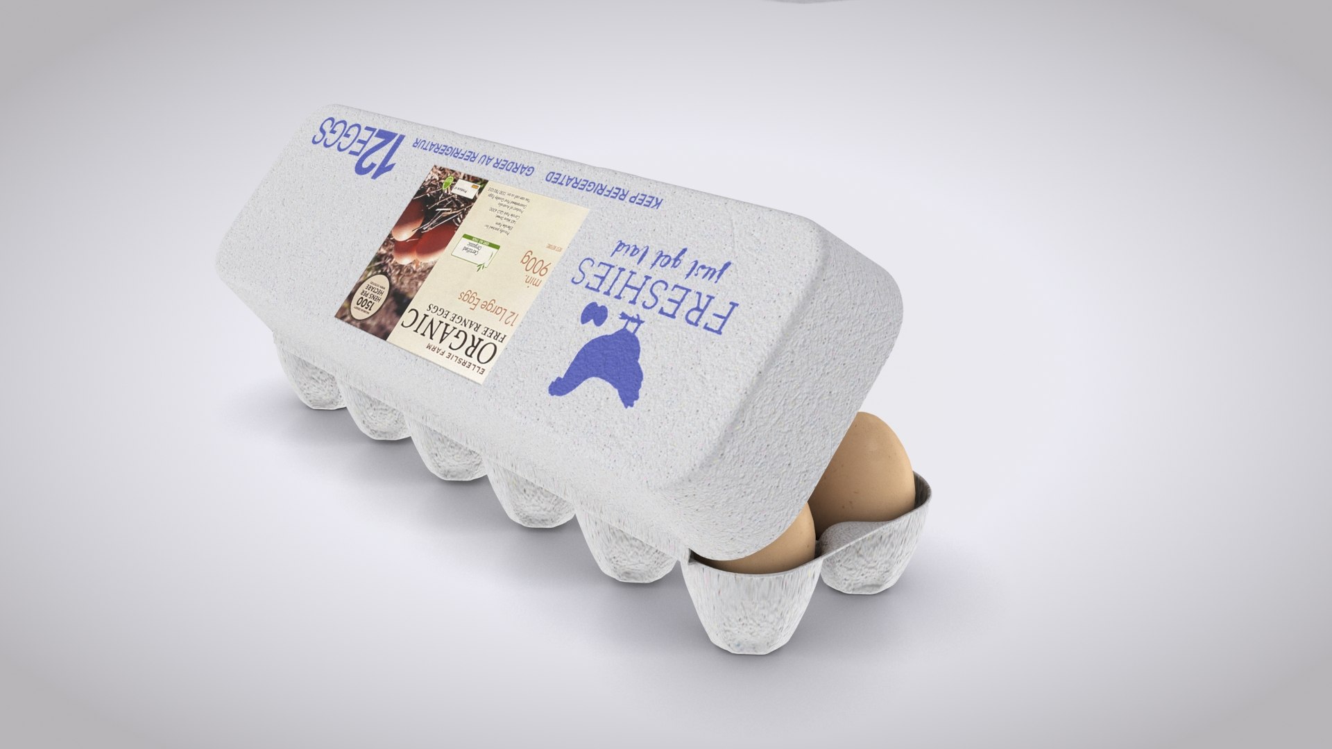 3D egg carton box model - TurboSquid 1713375