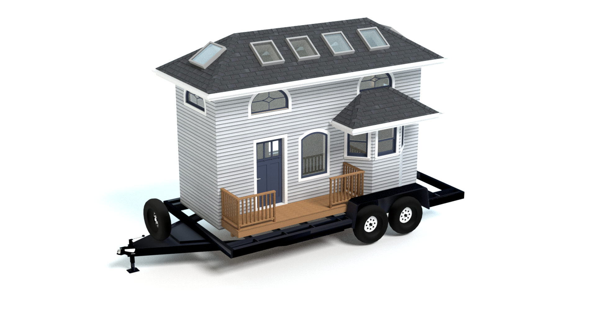 Tiny House Trailer 3d Model