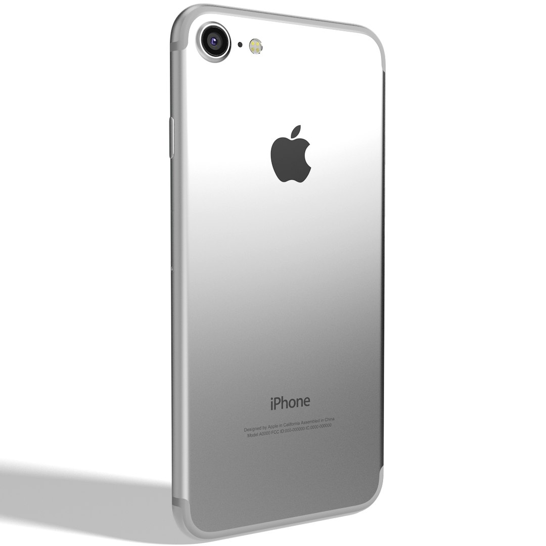 3d Model Realistic Apple Iphone 7
