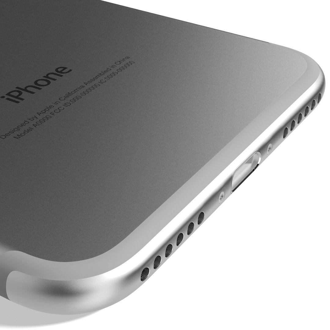 3d Model Realistic Apple Iphone 7