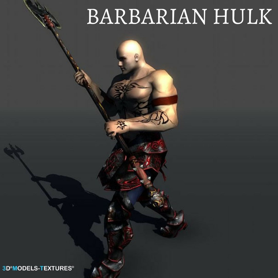 Barbarian 3D Model - TurboSquid 1210780