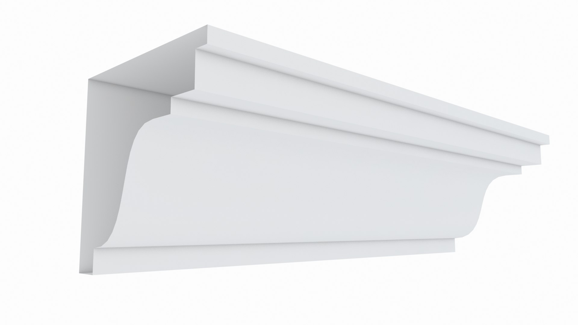 Cornice 150 Straight 3D Model - TurboSquid 2027383