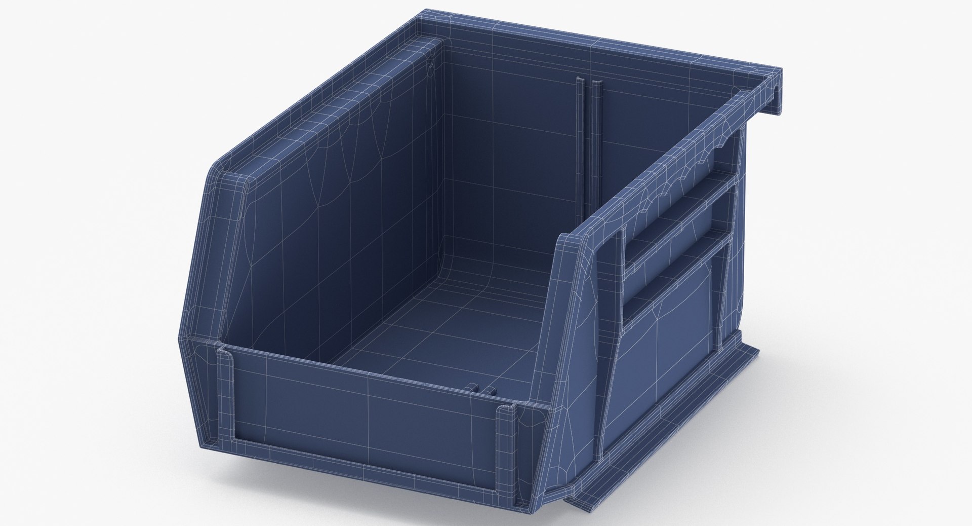 Plastic Storage Bin Clean 3D Model - TurboSquid 1877836