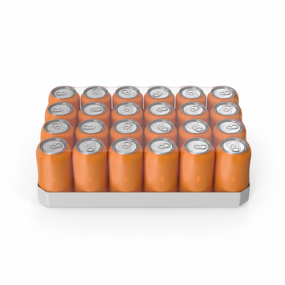 3D Orange Soda Cans Pack - TurboSquid 2019215