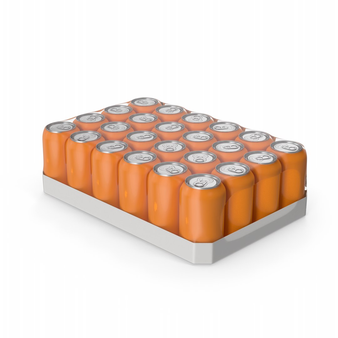 3D Orange Soda Cans Pack - TurboSquid 2019215