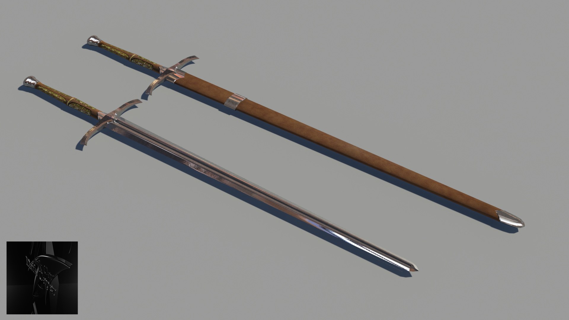 English Longsword Obj