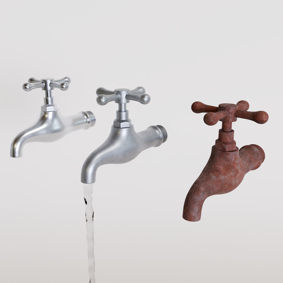 3D Tap Water 2 Model - TurboSquid 2287574