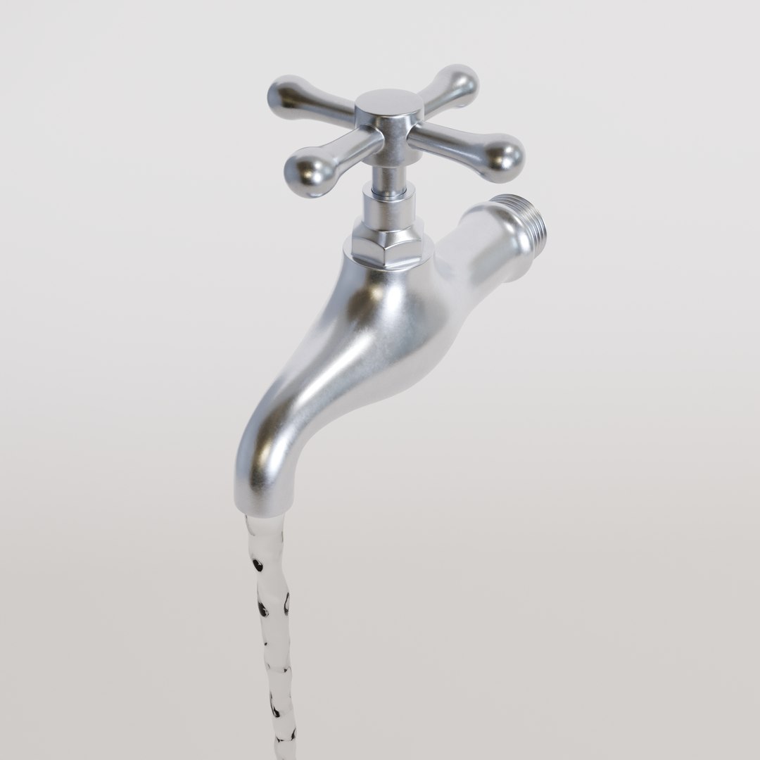 3D Tap Water 2 Model - TurboSquid 2287574