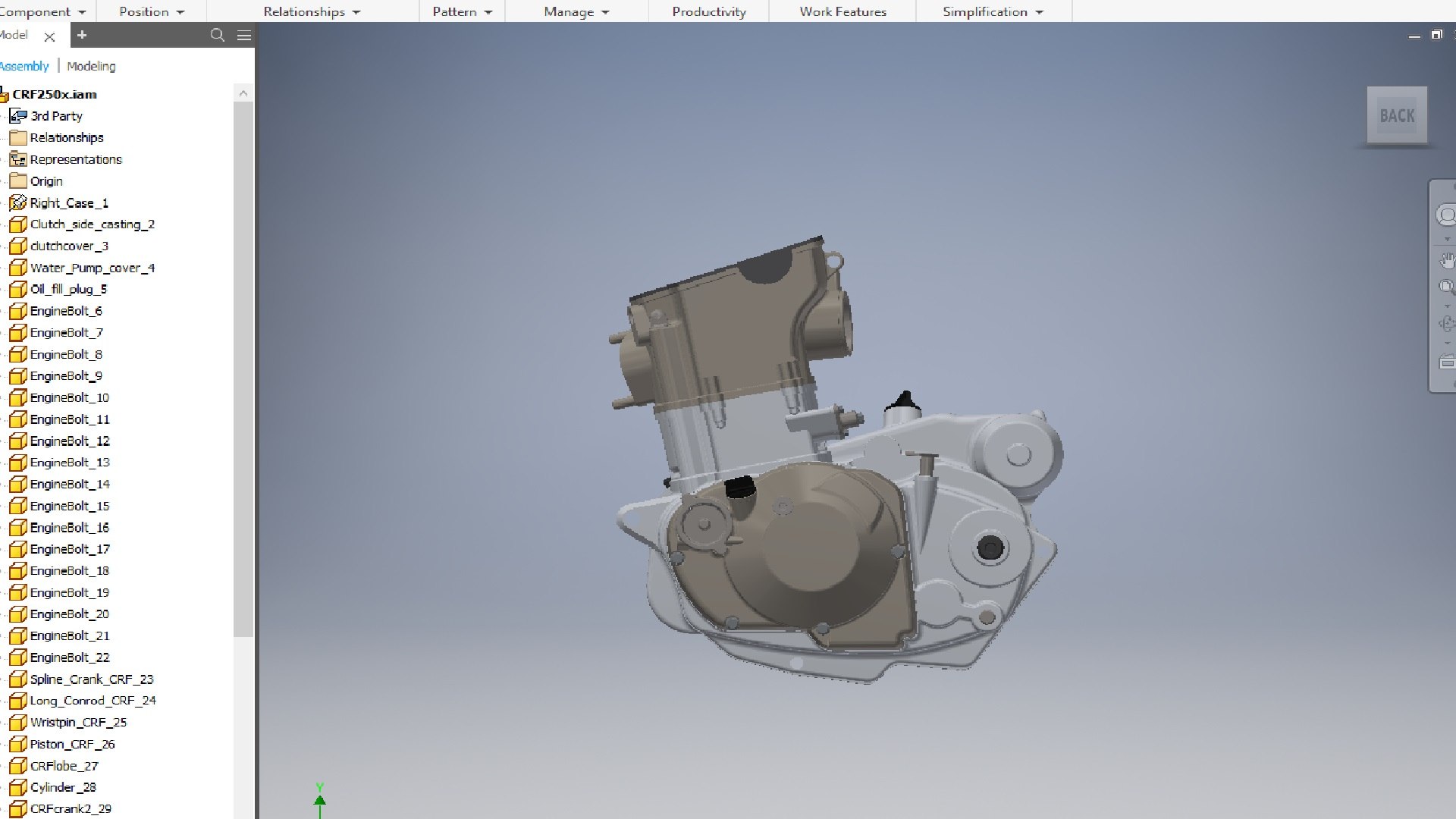 3D CRF250X-honda-engine model - TurboSquid 1796472