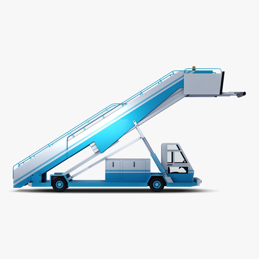 Passenger Boarding Stairs Car V 1 Model - TurboSquid 1826335