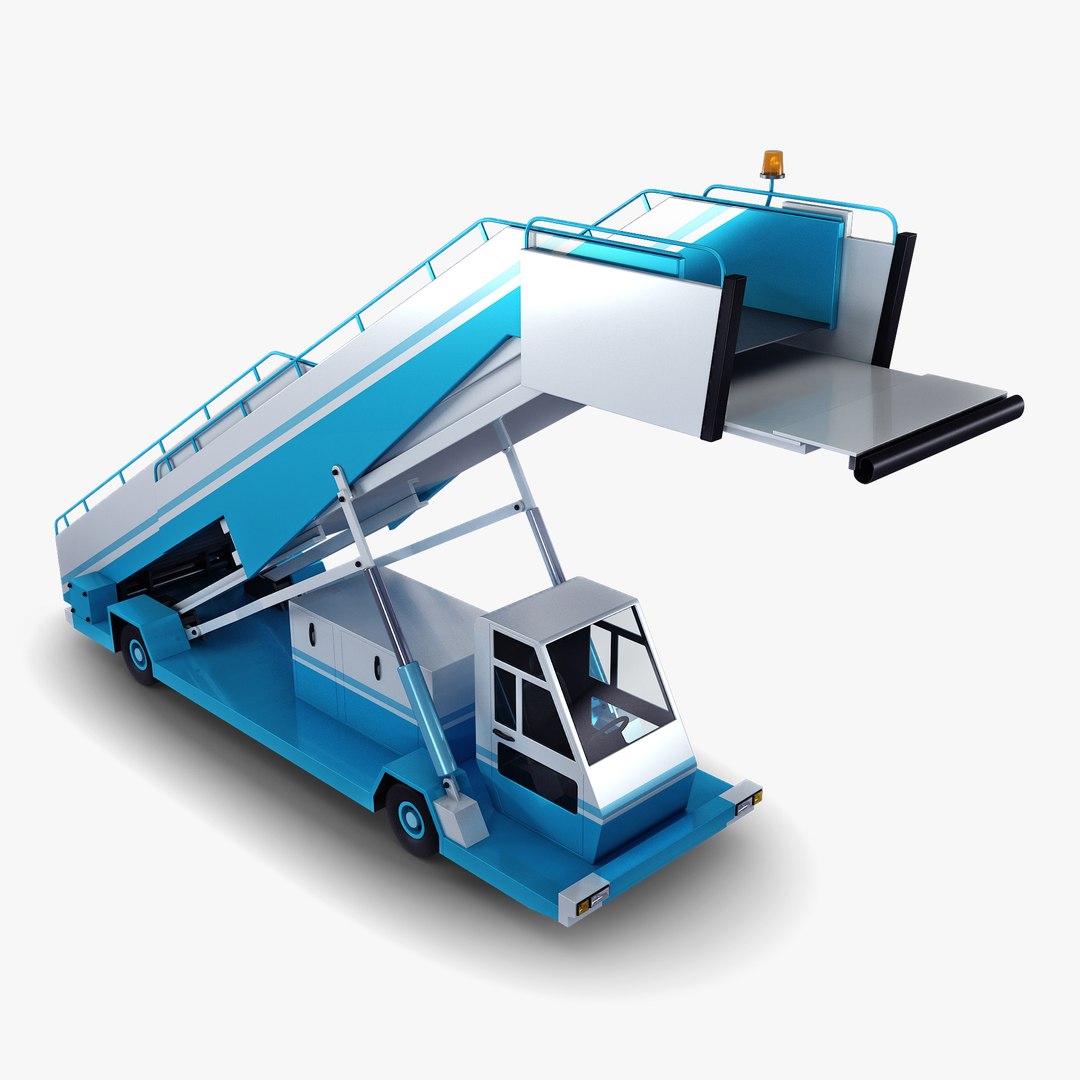 Passenger Boarding Stairs Car V 1 Model - TurboSquid 1826335
