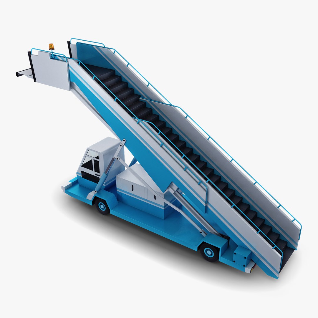 Passenger Boarding Stairs Car V 1 Model - TurboSquid 1826335