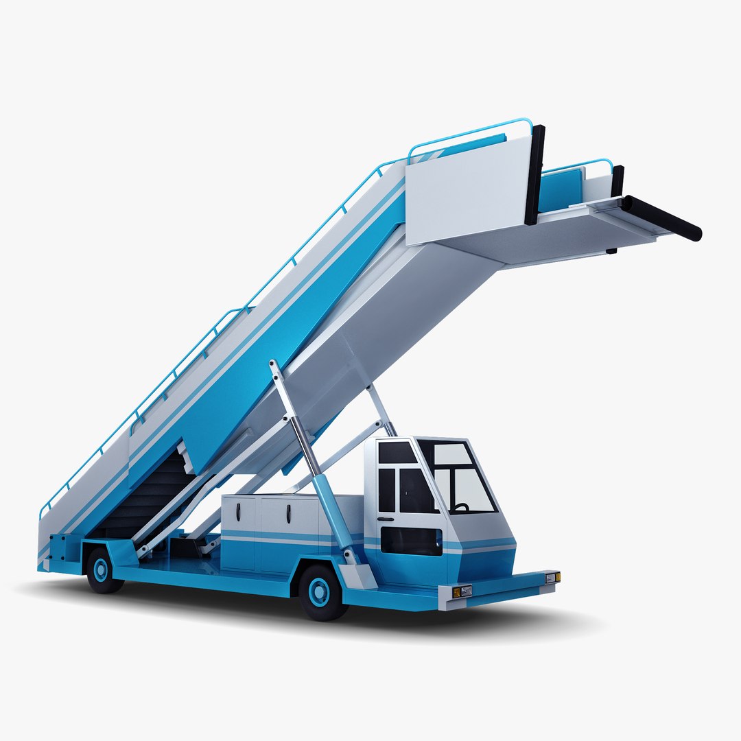Passenger Boarding Stairs Car V 1 Model - TurboSquid 1826335