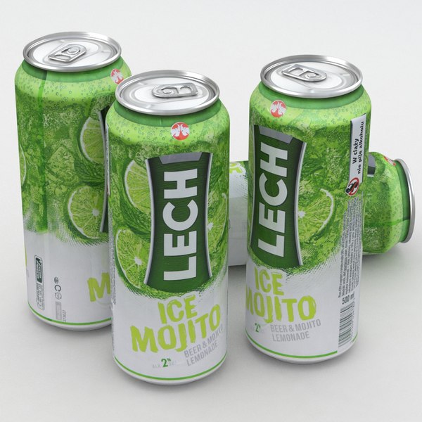 3D модель Пиво Can Lech Ice Мохито 500мл - TurboSquid 1338433