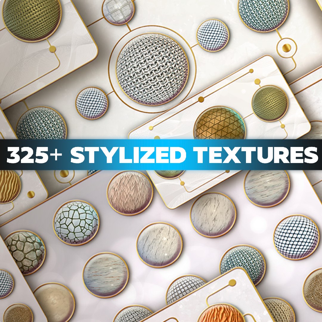 325 Stylized Textures - Mega Bundle Part 33D模型 - TurboSquid 2084744