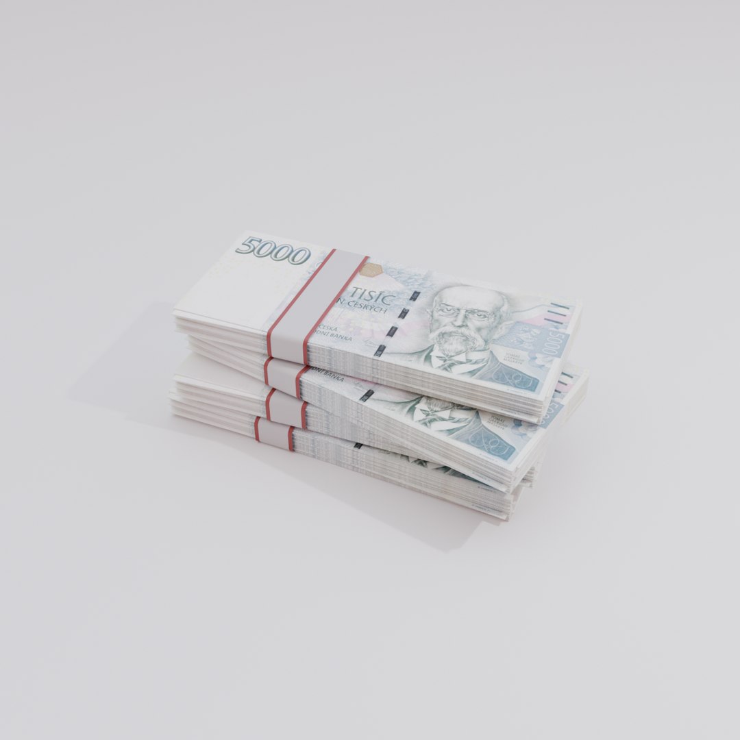 5000 Czechia Czech Koruna Currency 3D - TurboSquid 2398474