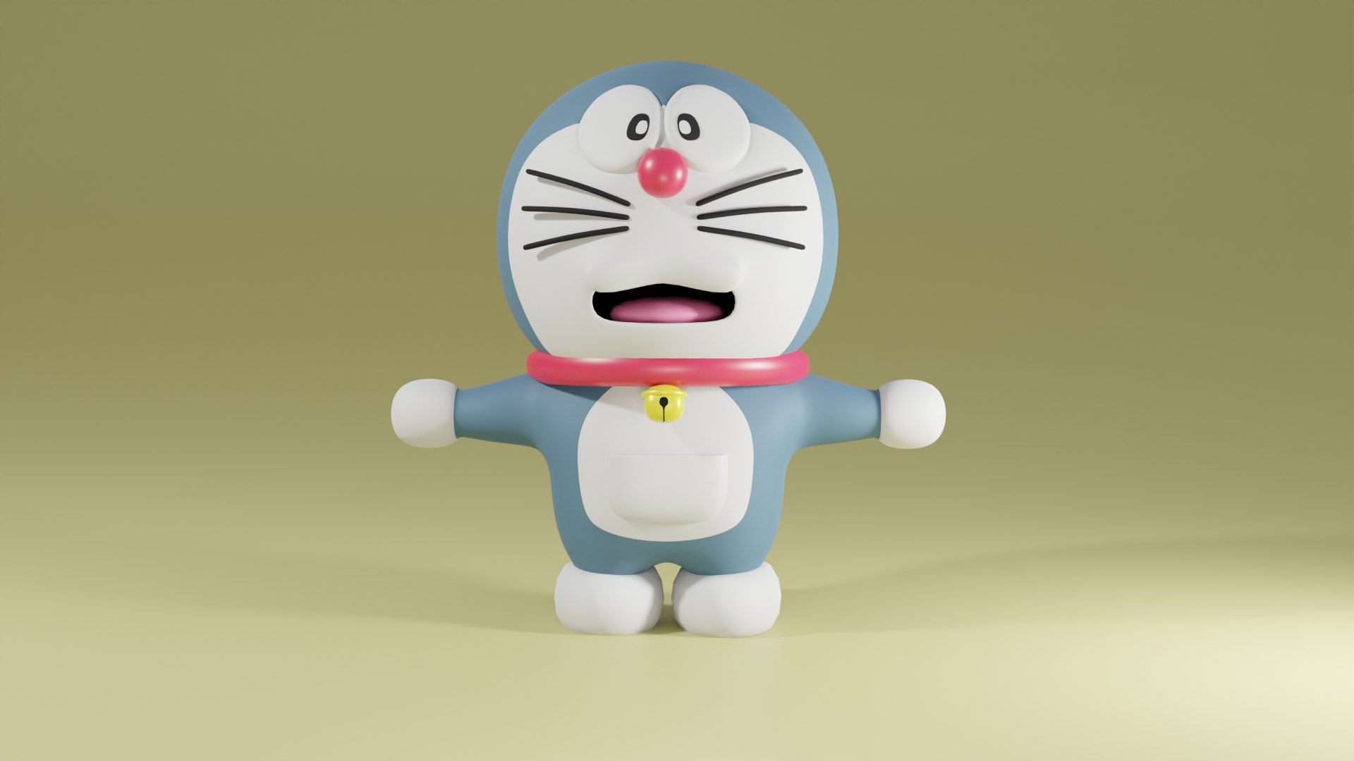 Doraemon Cartoon Character 3D Model - TurboSquid 2118502