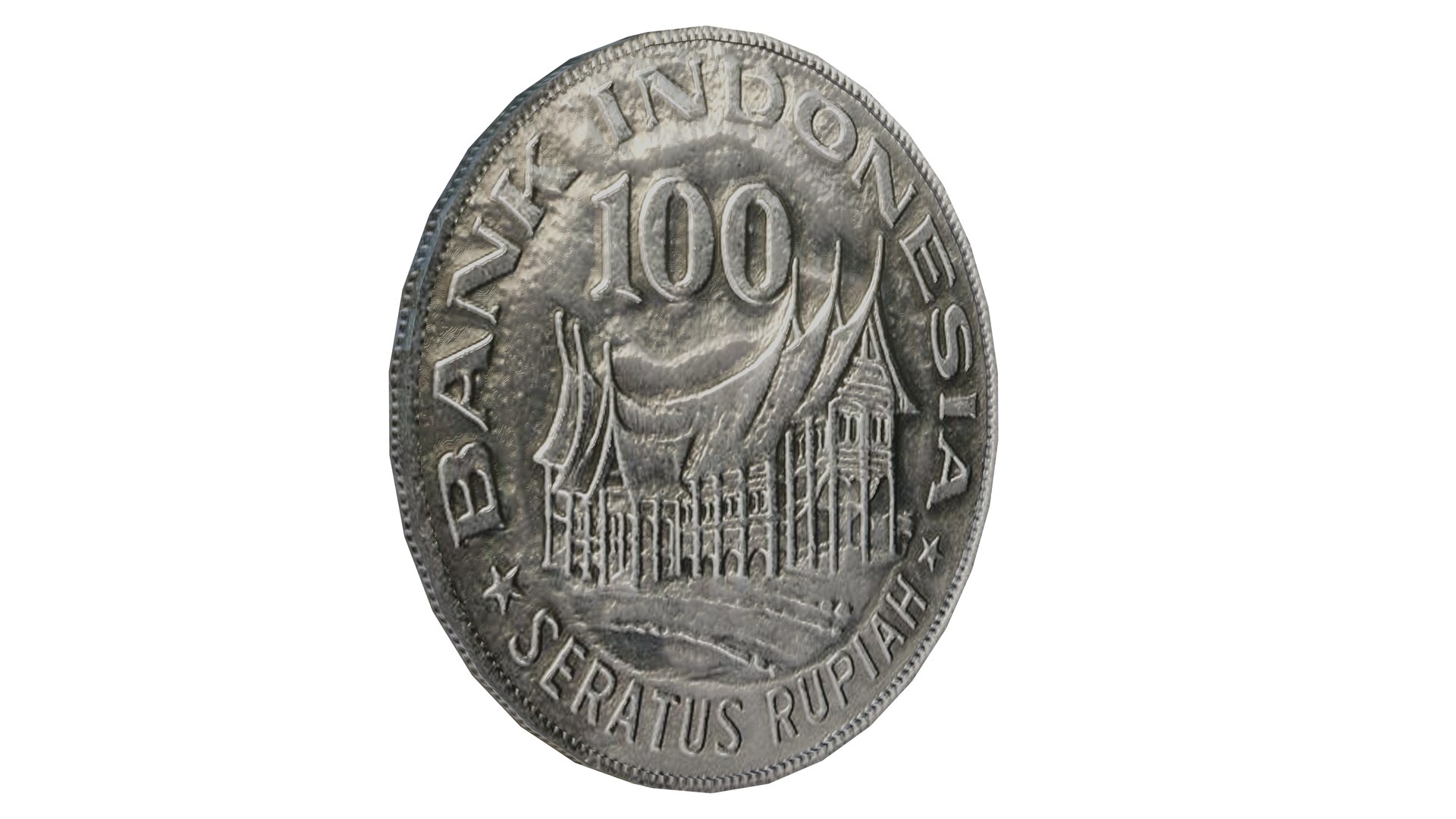 Indonesian 100 Rupiah Coin 1978 Antique Currency With Authentic Details ...