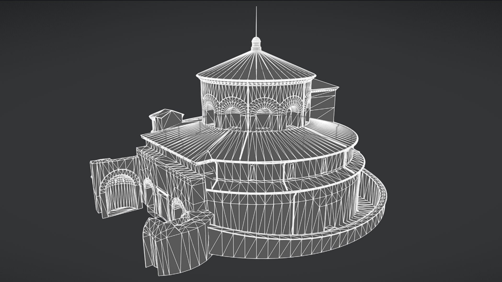 Mausoleum Of Constantine Low-Poly Model 3D - TurboSquid 2340406