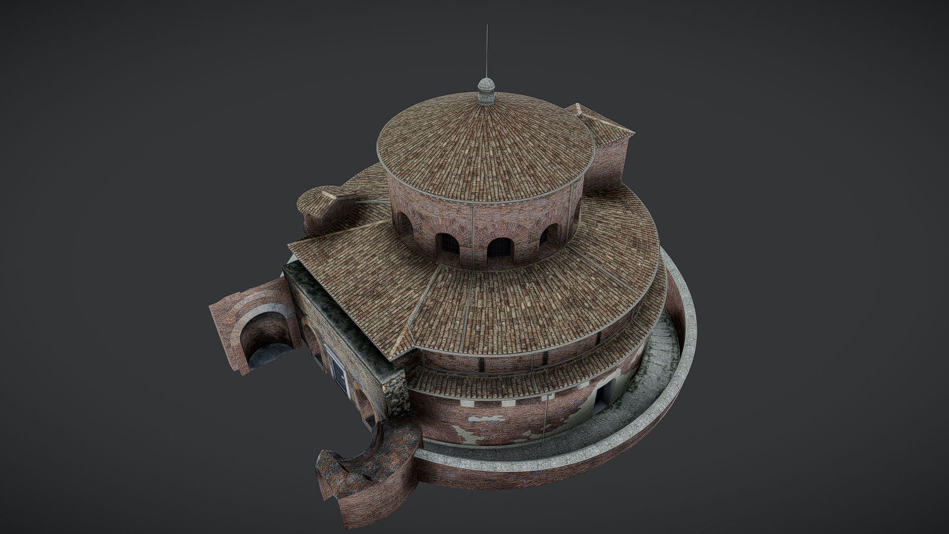 Mausoleum Of Constantine Low-Poly Model 3D - TurboSquid 2340406