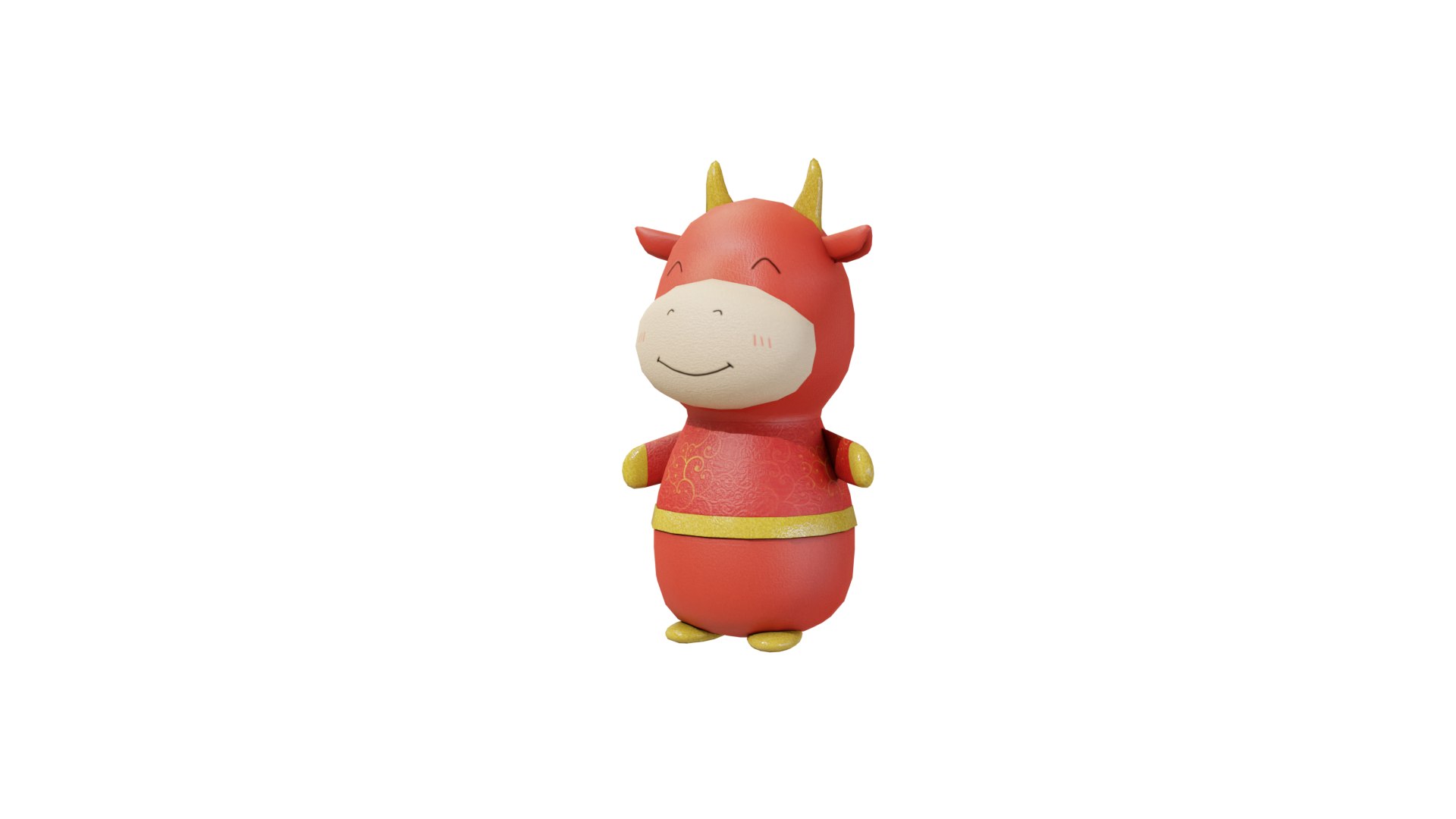 Ox Mascot Doll 3D - TurboSquid 2249299