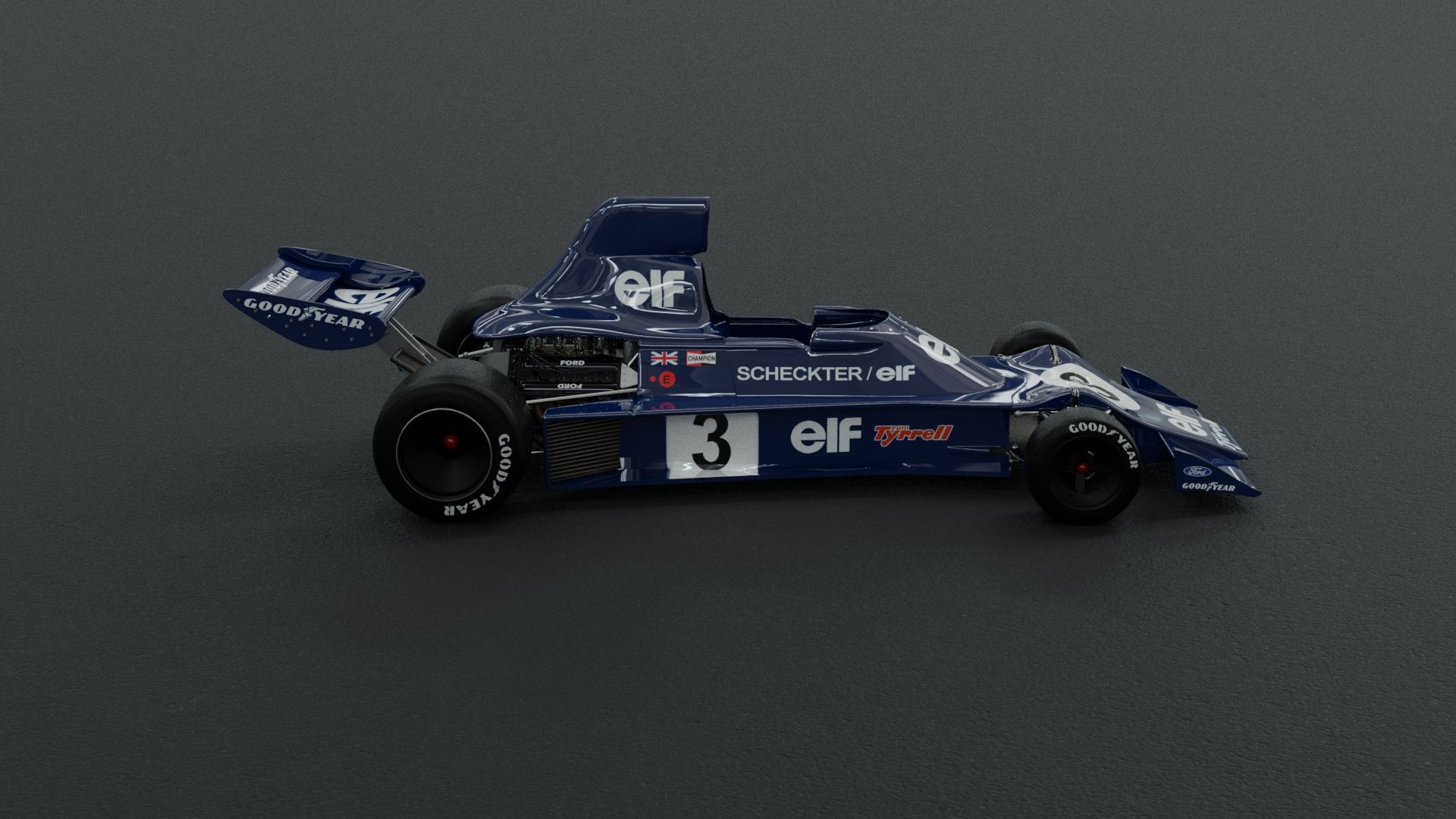 3D Tyrrell 007 1975 - TurboSquid 1649269