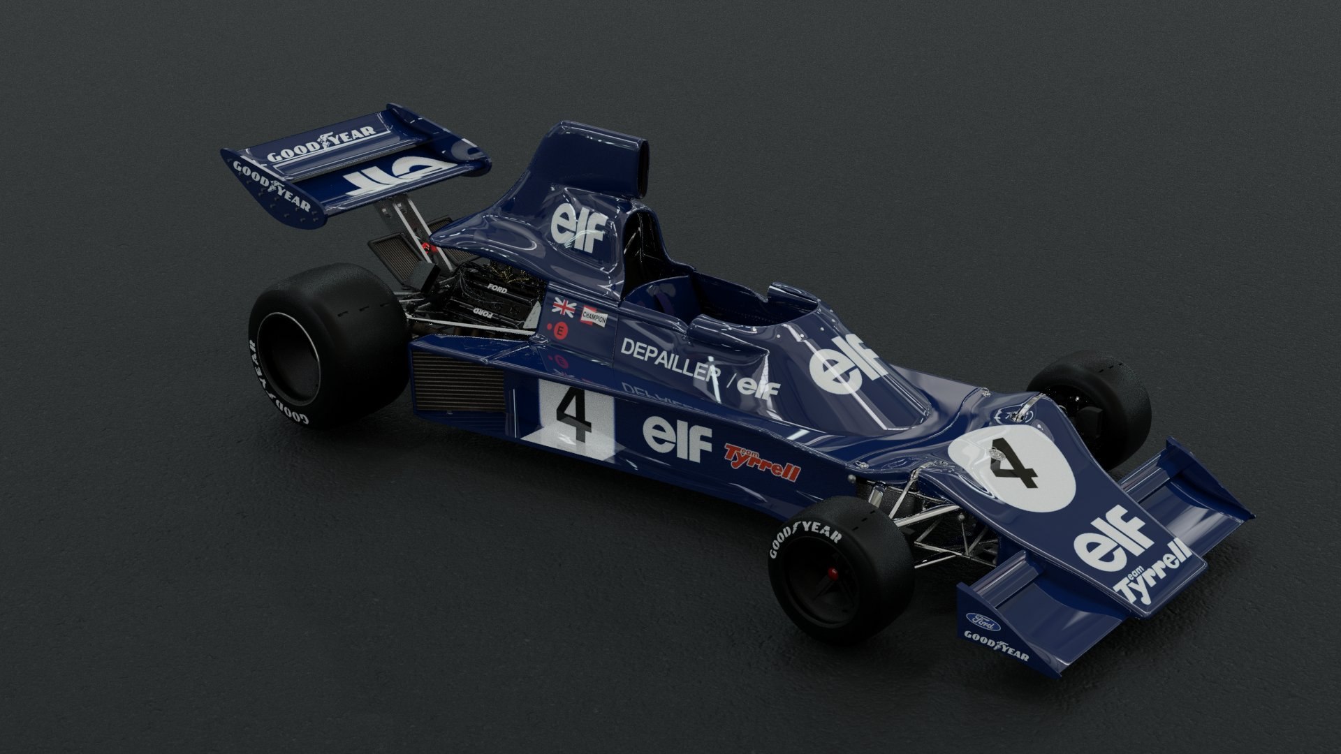 3D Tyrrell 007 1975 - TurboSquid 1649269