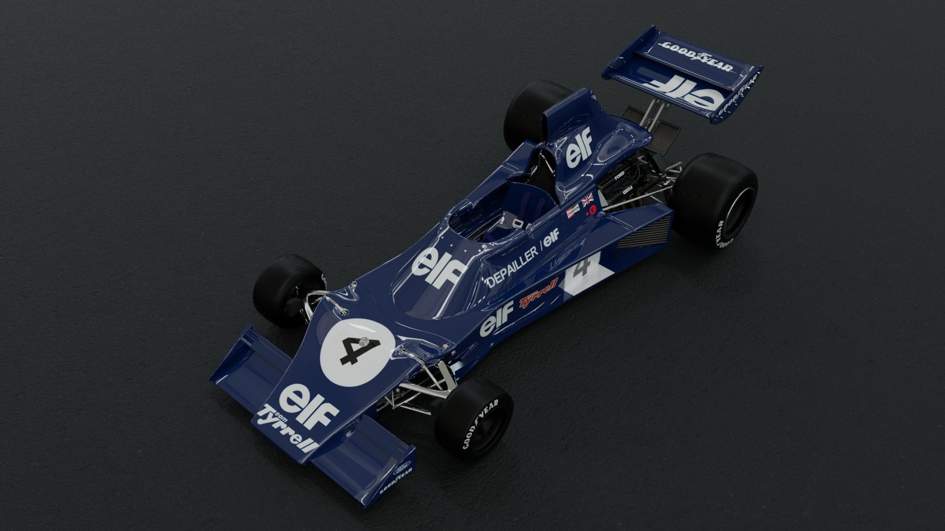 3D Tyrrell 007 1975 - TurboSquid 1649269